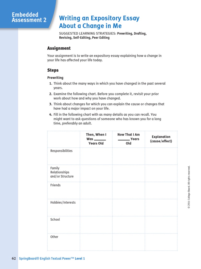 Unit 1 Embedded Assessment 2 | PDF | Essays | Learning