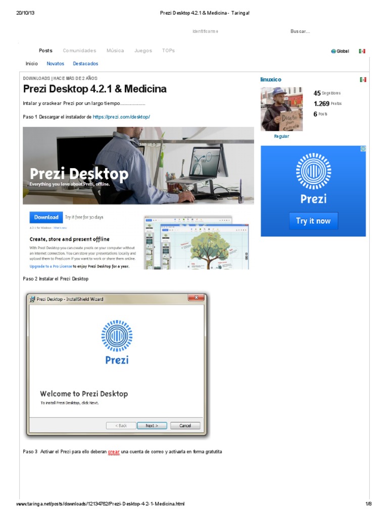 Prezi Desktop 4.2 | PDF | Software | Informática