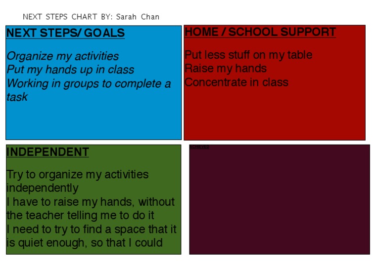 Student Engagement Goals | PDF | Self-Improvement