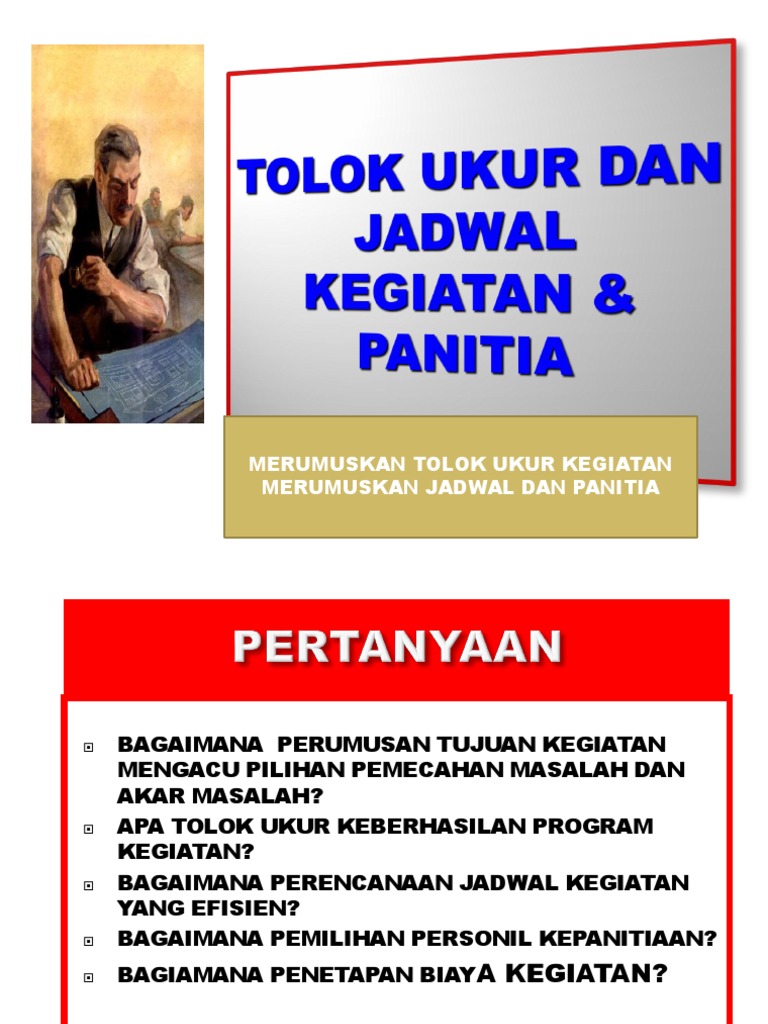 Tolok Ukur, Rencana Kerja & Kepanitiaan | PDF | Bisnis | Karier & Perkembangan