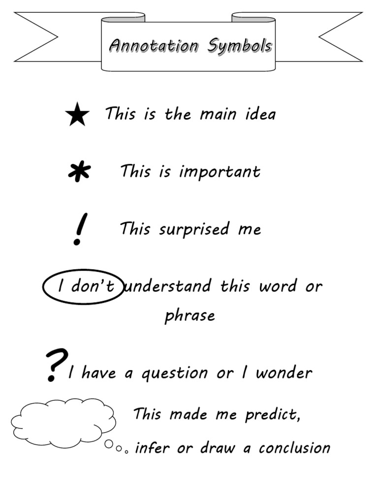 Annotationsymbols | PDF | Self-Improvement