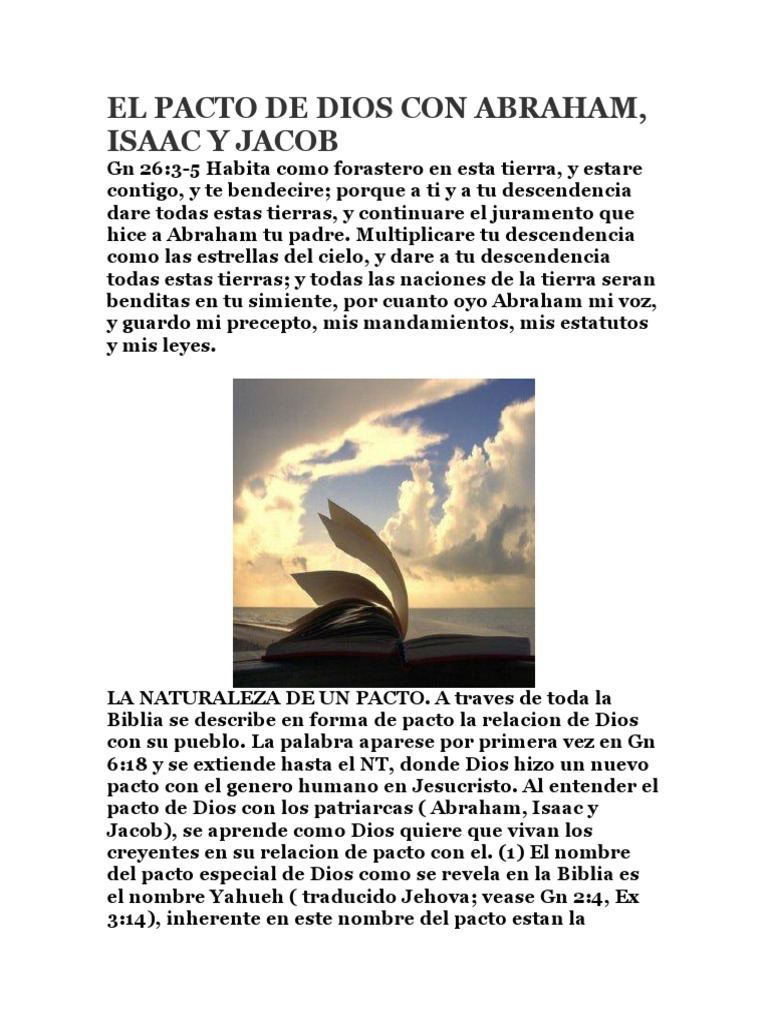 El Pacto de Dios Con Abraham | PDF | Jacob | Abrahán