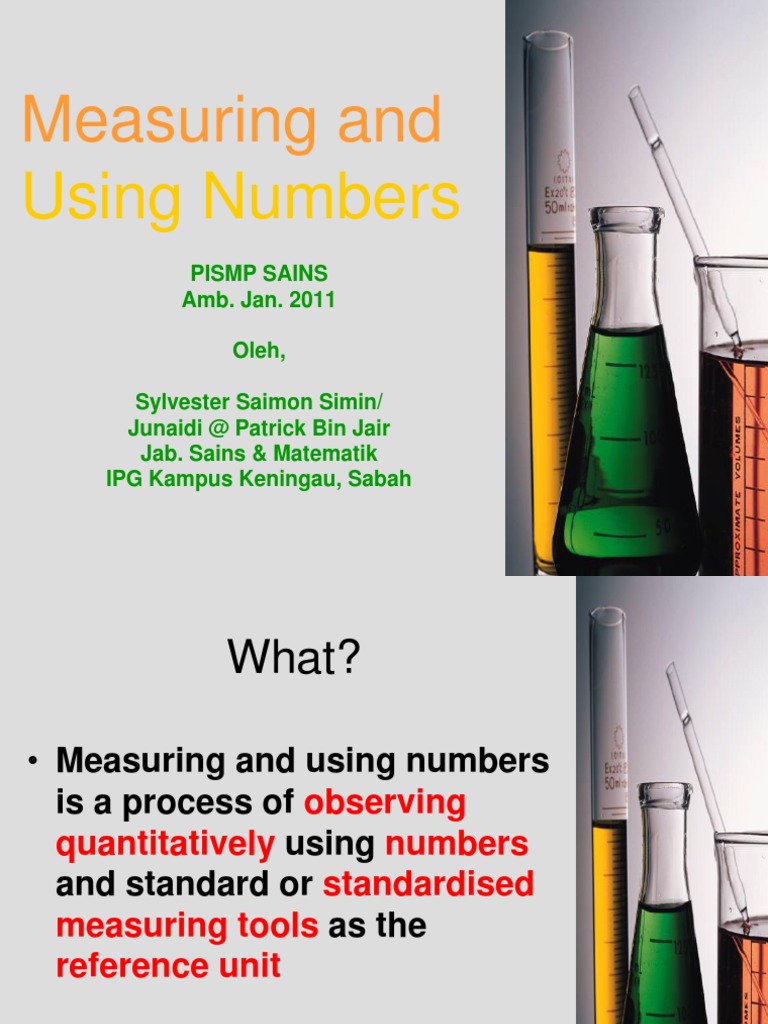 6 - Measuring & Using Numbers | PDF | Kilogram | Measurement