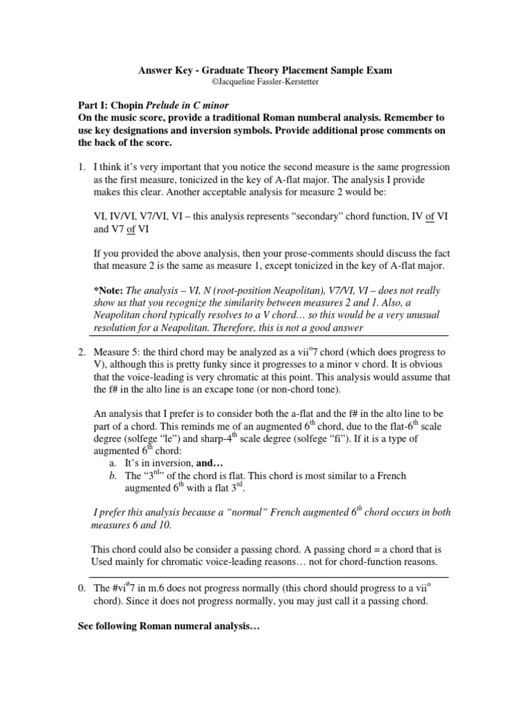 Theory Answer Key | Download Free PDF | Chord (Music) | Harmony
