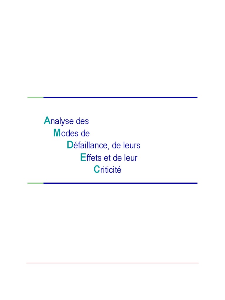 Tout Sur Amdec | Management de la qualité | Théorie des systèmes