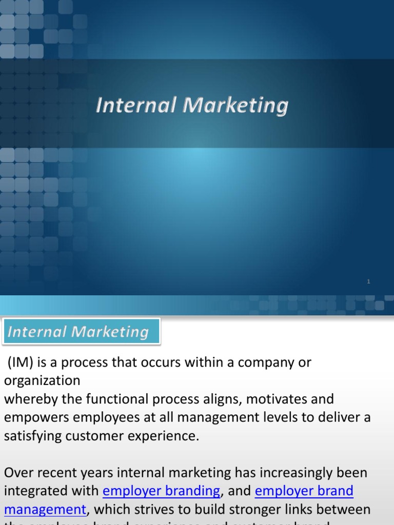 Internal Marketing Strategies Explained | PDF | Marketing | Employment