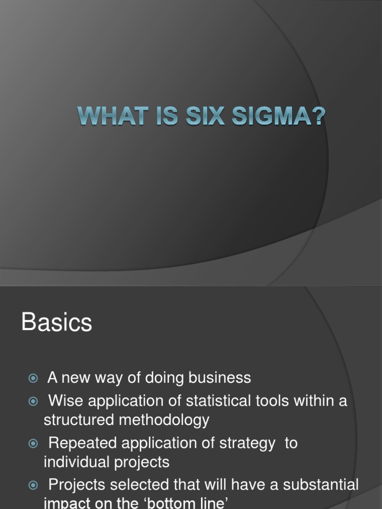Six Sigma | PDF | Six Sigma | Iso 9000