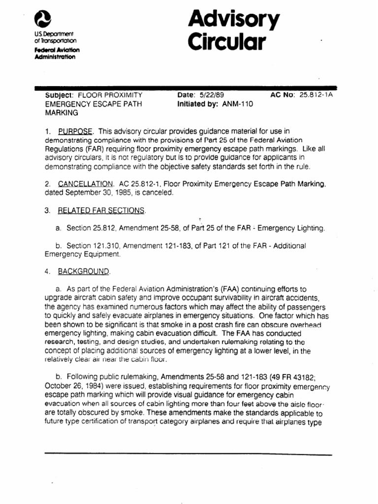 Emergency Escape Path Marking Guidance | PDF | Lighting | Federal ...