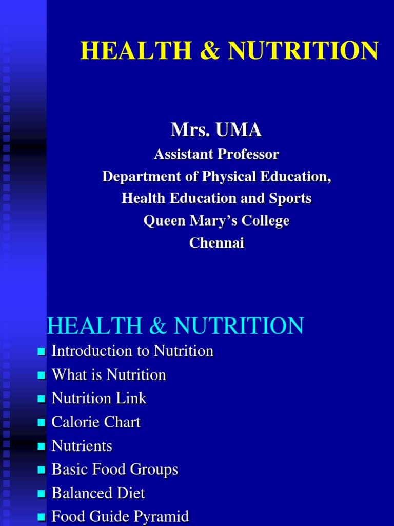 Physical Education Nutrition | PDF | Nutrition | Diet & Nutrition