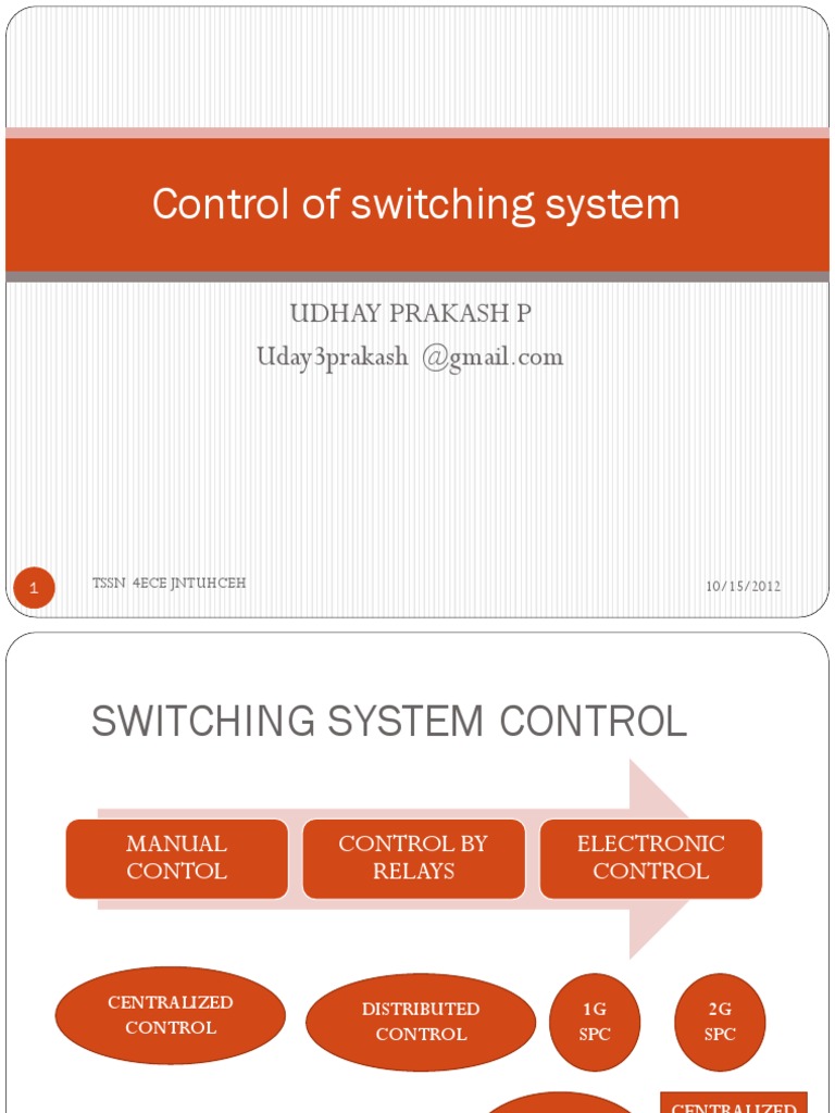 Telecommunication Switching System Control of Switching System PDF ...
