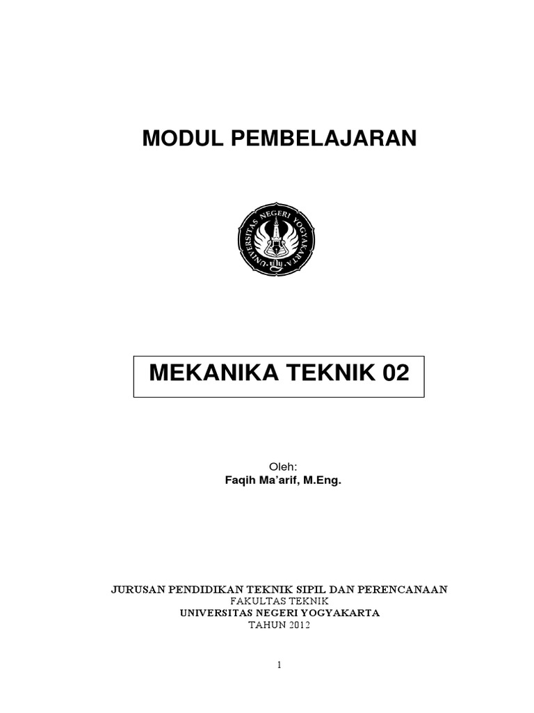 Modul Pembelajaran MEKTEK II | PDF