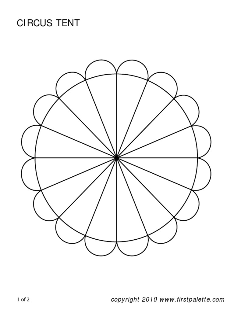 Circus Tent Craft Template | PDF