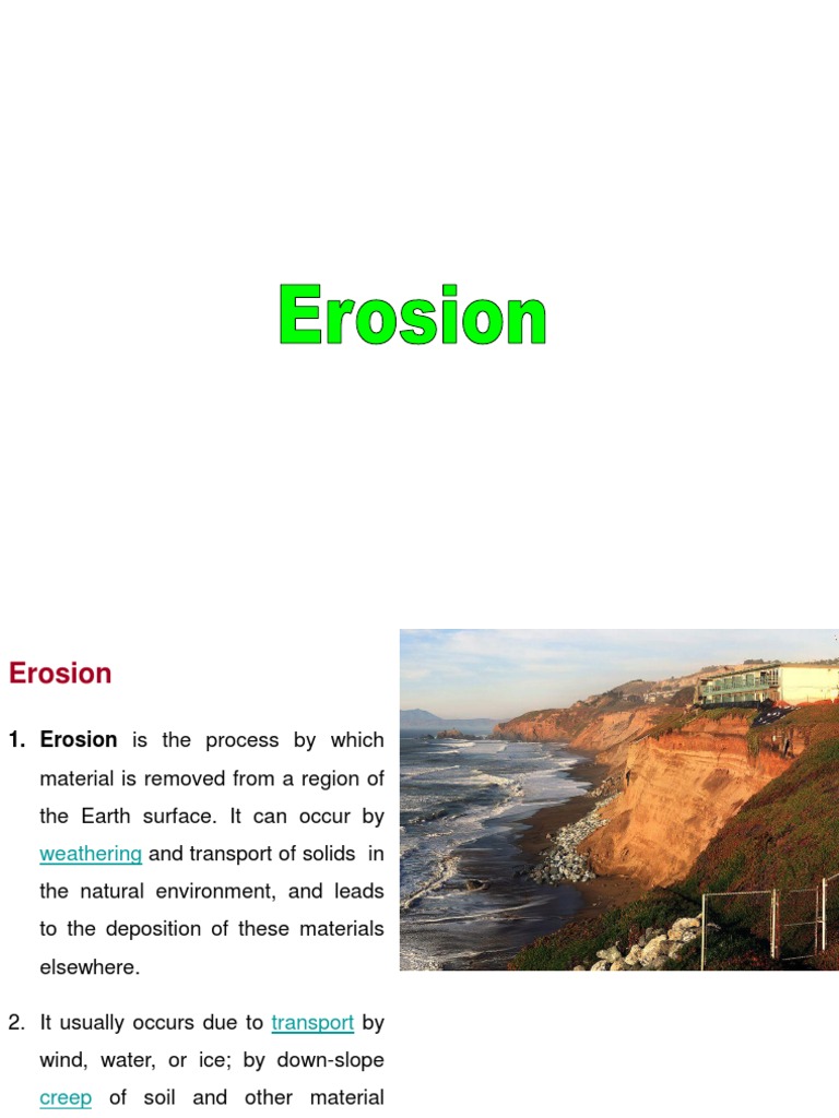Erosion | PDF | Erosion | Morphology