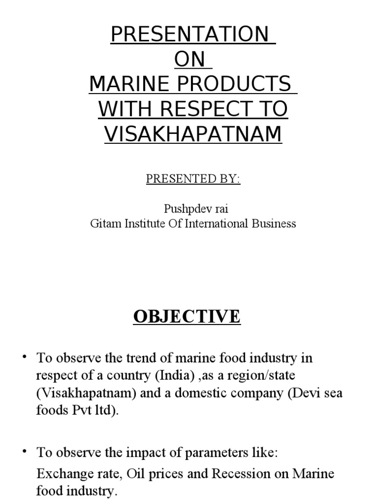 Devi Sea Foods-Sea Food Export | PDF | Regression Analysis | Forecasting