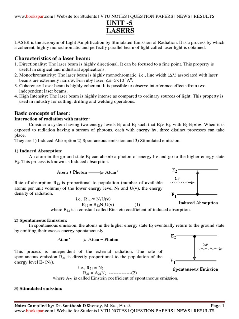 Lasers - An Engineering Introduction | PDF | Laser | Holography