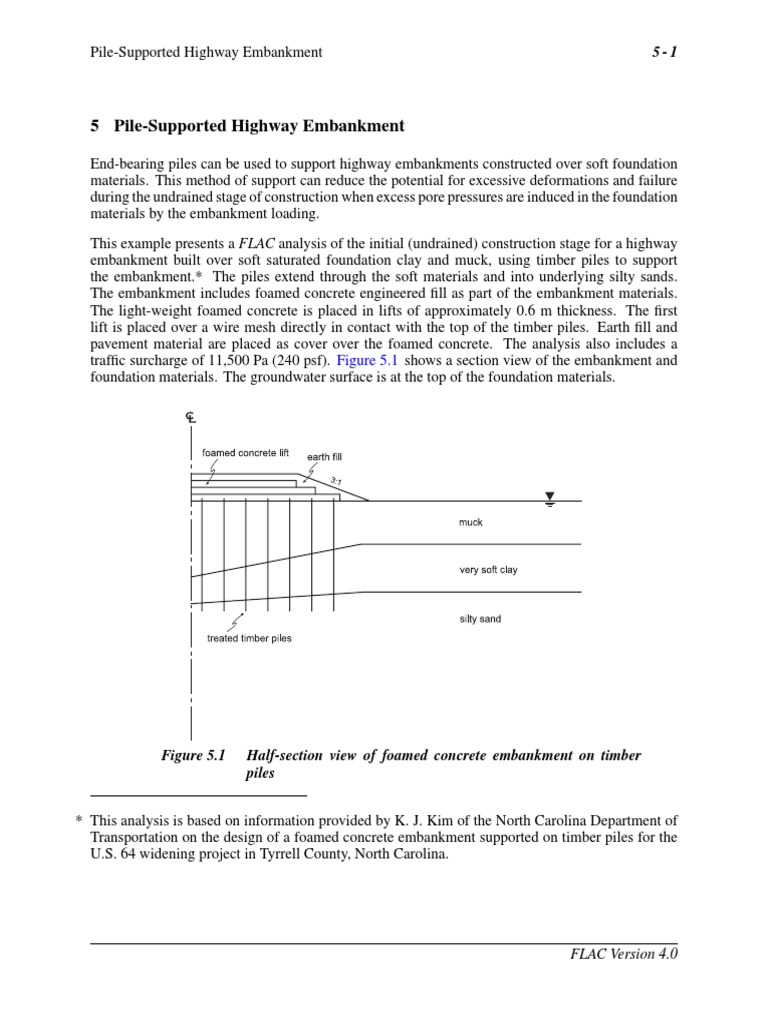 Piles Supported Embankment PDF | PDF | Young's Modulus | Stiffness