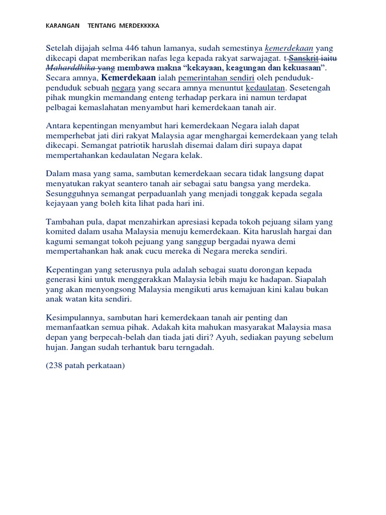 Karangan Merdeka | PDF