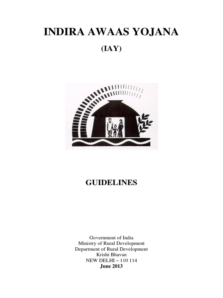 Indira Awaas Yojana Guidelines | PDF | Poverty | Poverty & Homelessness