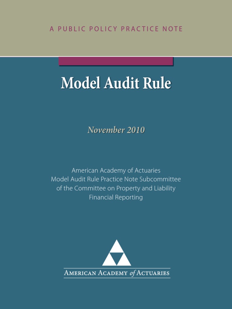 MAR Model Audit Rule PDF | PDF | Sarbanes–Oxley Act | Reinsurance