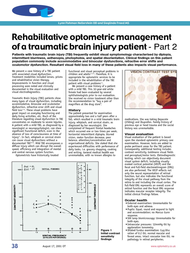 Rehabilitative Optometric Management | PDF | Traumatic Brain Injury ...