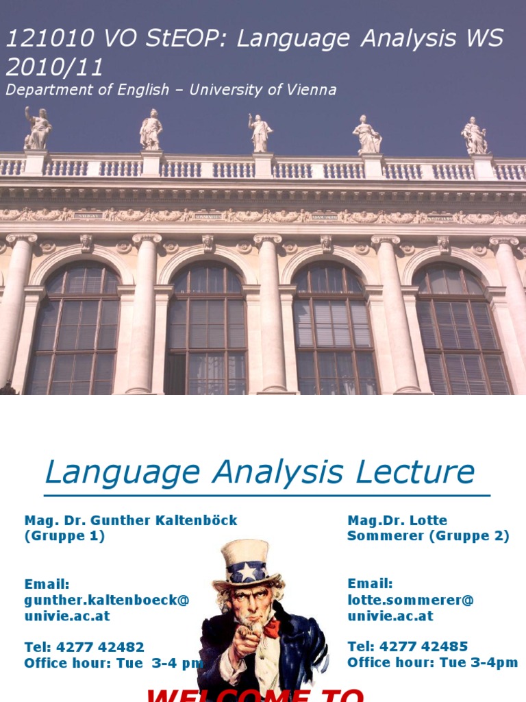 Language Analysis Course Overview | PDF | Morphology (Linguistics ...