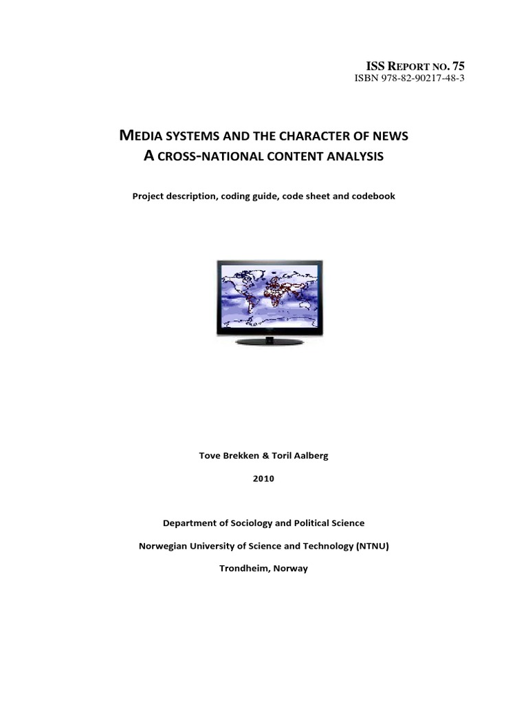 Code Book Content Analysis - Print PDF | PDF | Newspaper Circulation | News