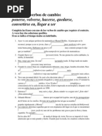 Verbos Irregulares en Presente Ejercicios 2 | PDF