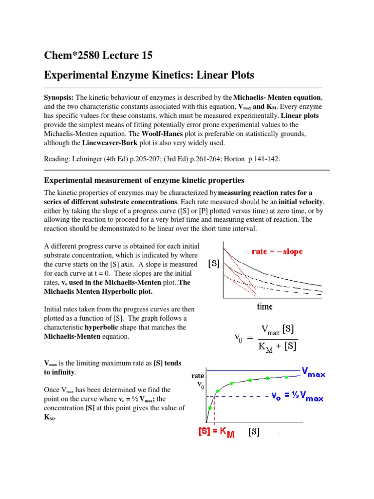 Kinetics PDF | PDF | Enzyme Kinetics | Unit Processes