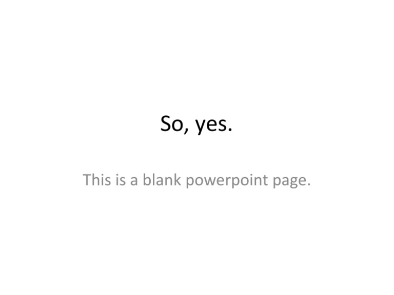 Blank PowerPoint Slide Template | PDF