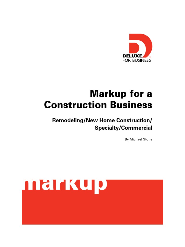 Contractor Markup Strategies Explained | PDF | Profit (Accounting ...