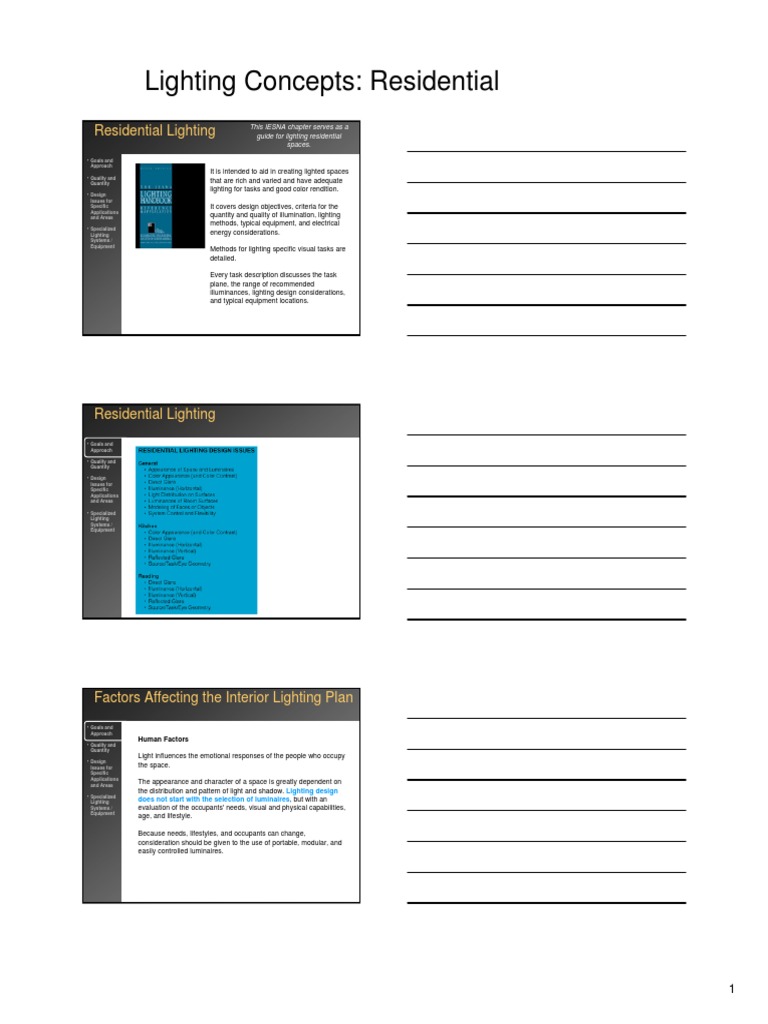 Lighting Concepts: Residential | PDF | Lighting | Ultraviolet