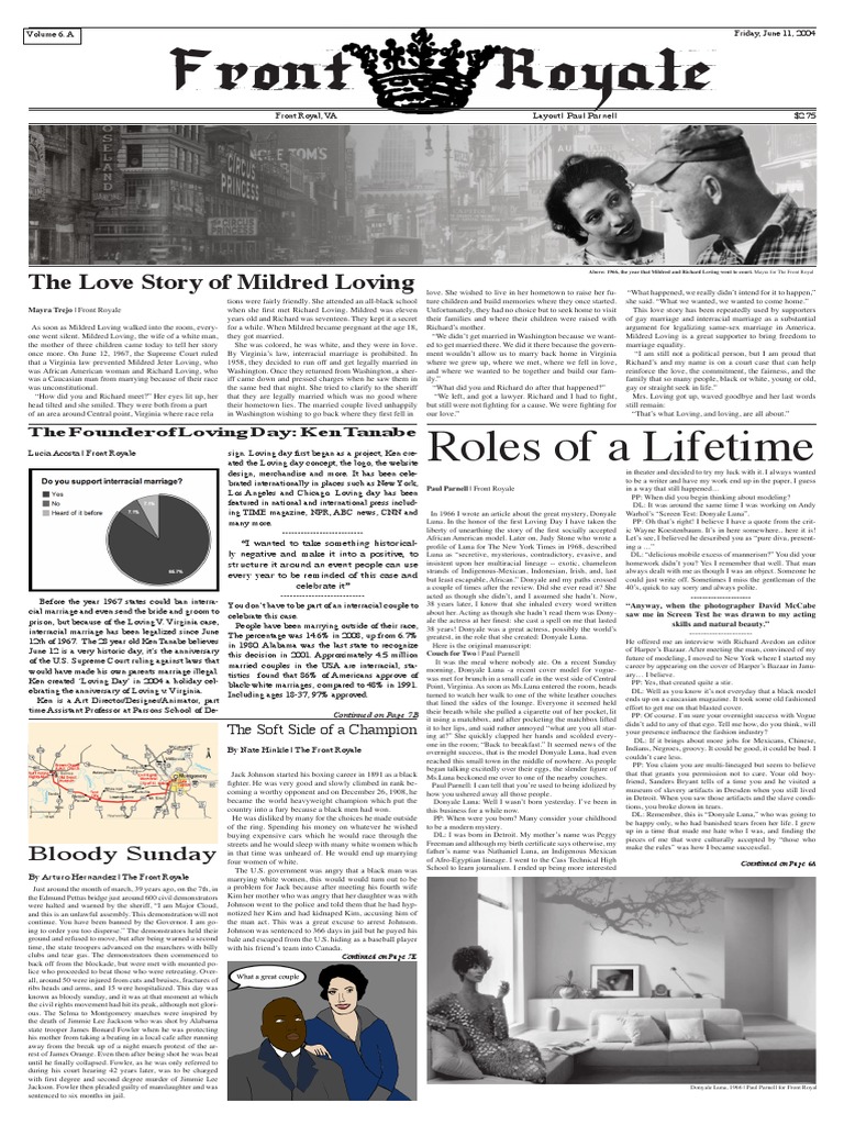 Mildred Loving's Legacy and Loving Day | PDF | Loving V. Virginia ...
