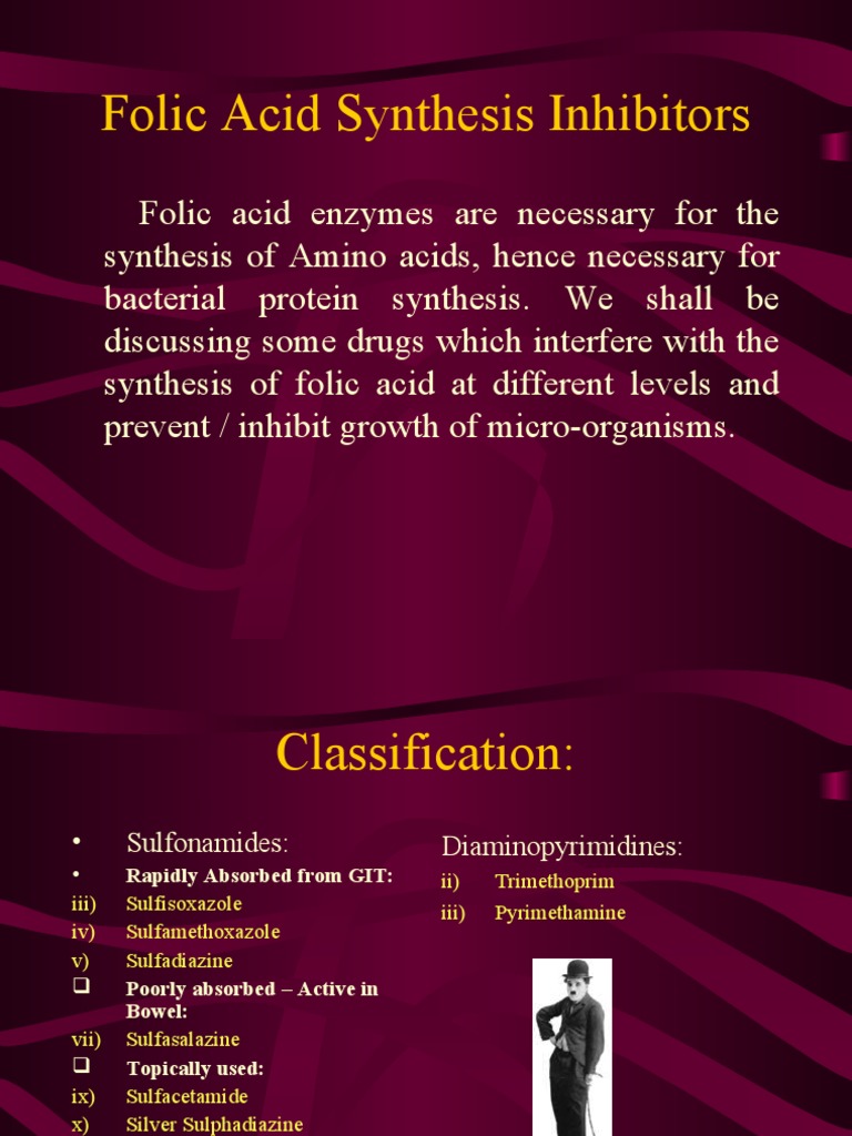 Folic Acid Synthesis Inhibitors | Enzyme Inhibitor | Drugs