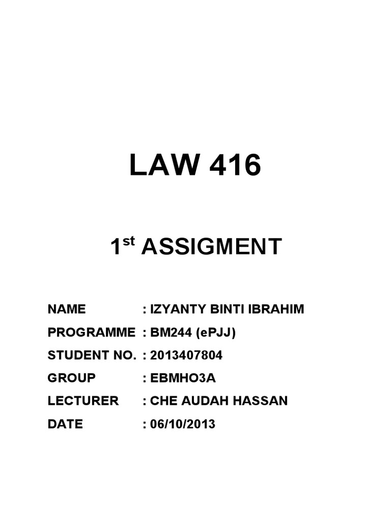 Law 416 Legislative Process in Malaysia Parliament | PDF | Bill (Law) | Government Institutions