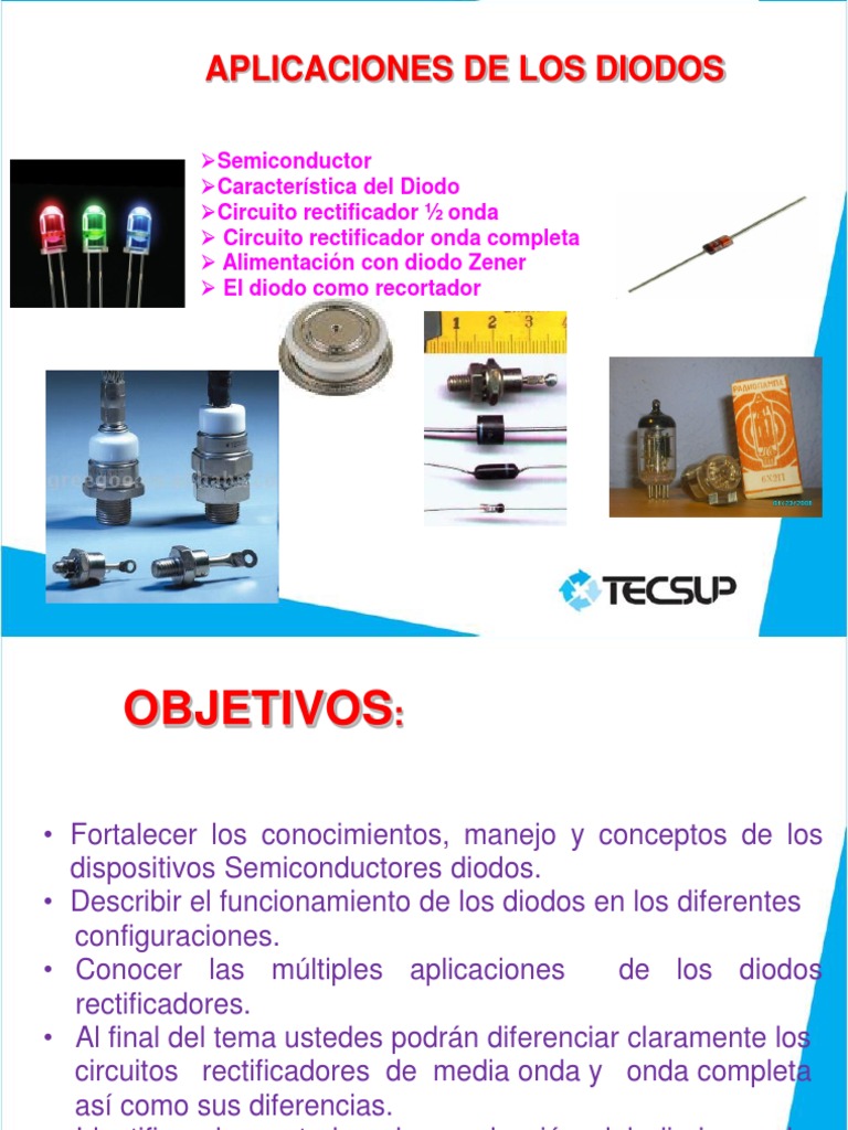 Aplicaciones de Diodos Rectificadores | PDF | Rectificador | Diodo
