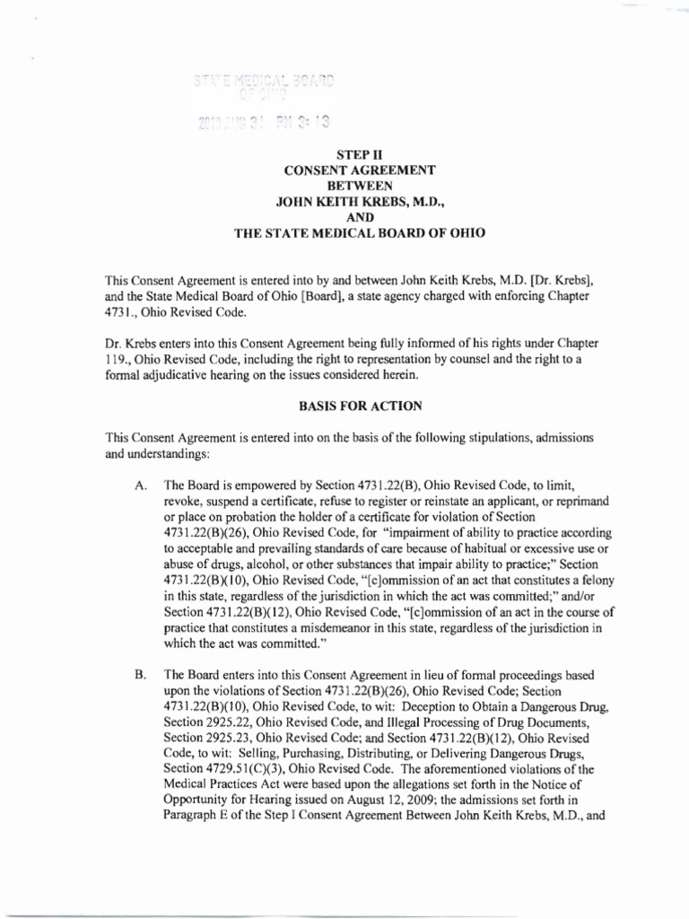 John Keith Krebs 1 SubstanceAbuse UnjustifiedPrescriptions PDF | PDF ...