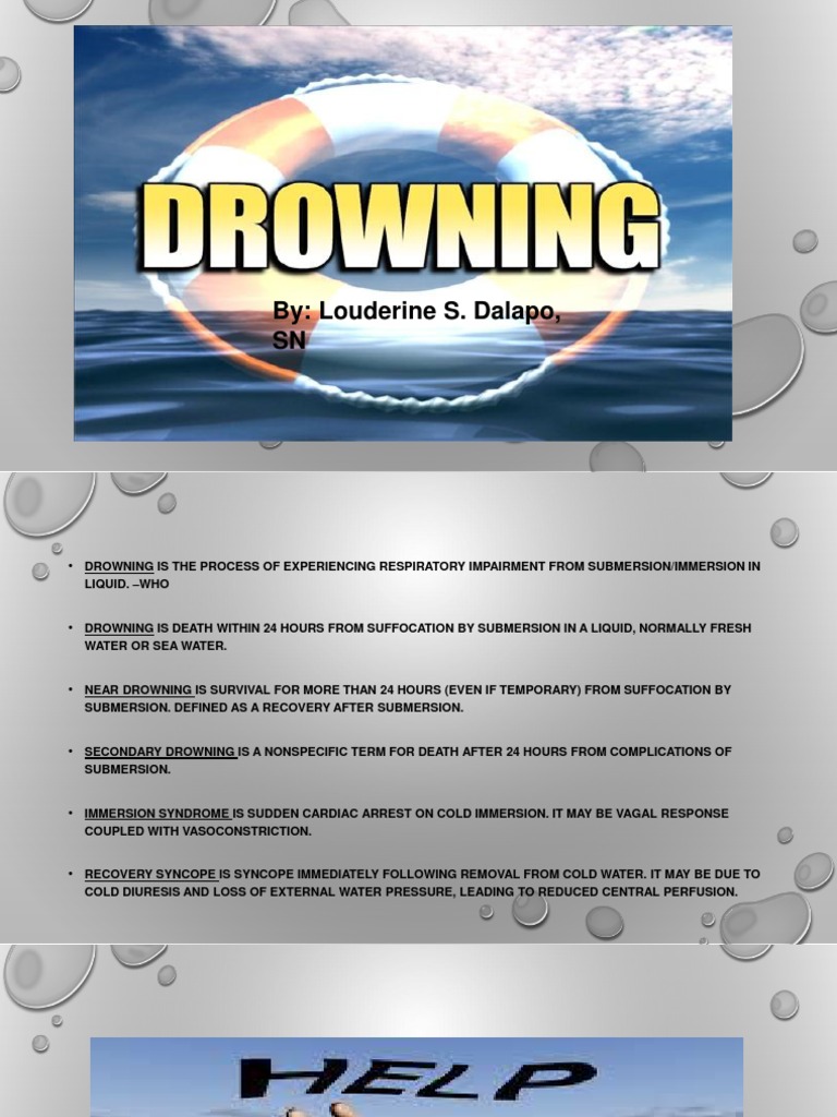 Drowning | PDF | Cardiopulmonary Resuscitation | Hypoxia (Medical)