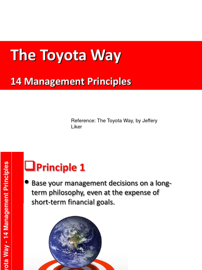 Toyota Way | PDF | Toyota | Processes