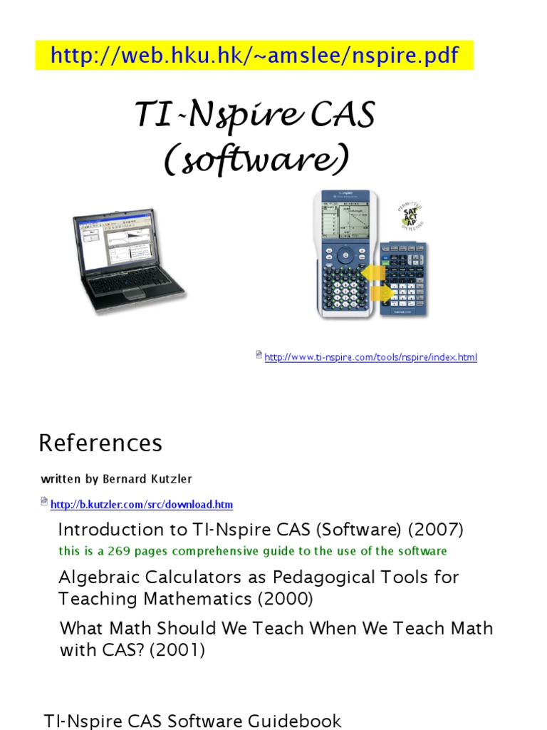Introduce TI-Nspire | PDF | Area | Spreadsheet