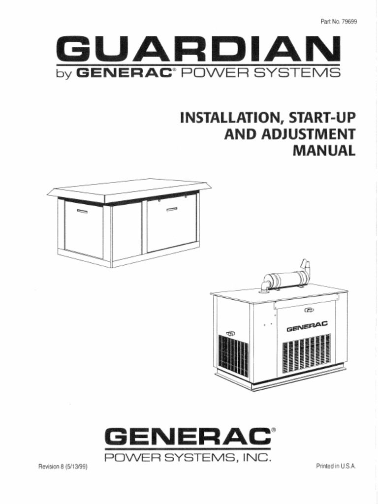 Generac Guardian Generator Installation Manual | PDF