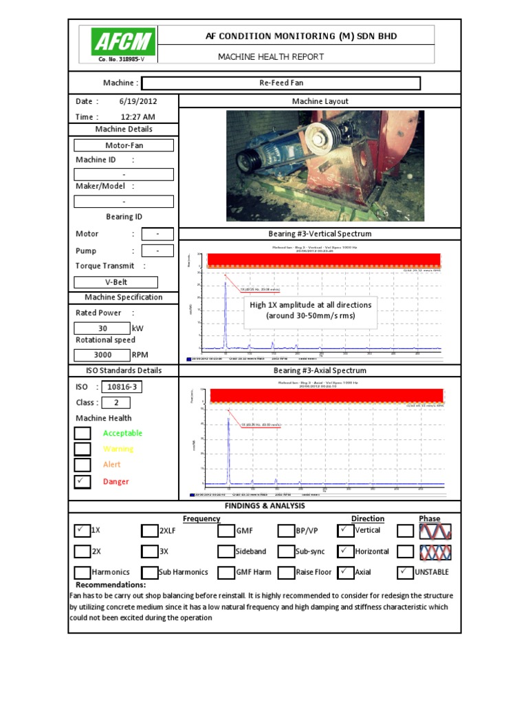 Vibration Sample Template PDF | PDF | Mechanical Engineering ...