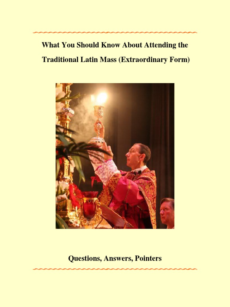 Tips For Participating in The Traditional Latin Mass4 PDF | PDF | Mass ...