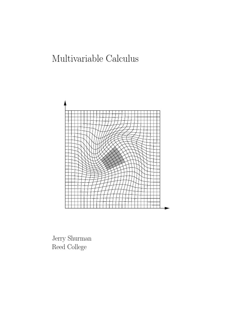Multivariable Calculus: Jerry Shurman Reed College | PDF