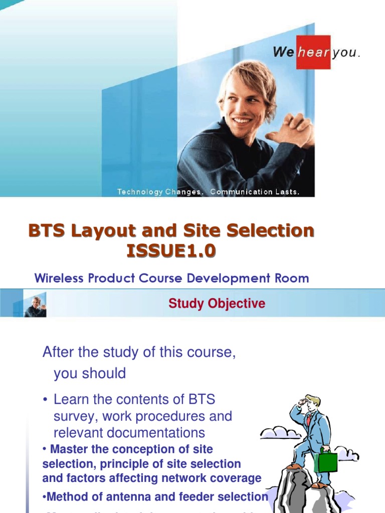 BTS Layout and Site Selection ISSUE1.0 - 3 | PDF | Antenna (Radio ...