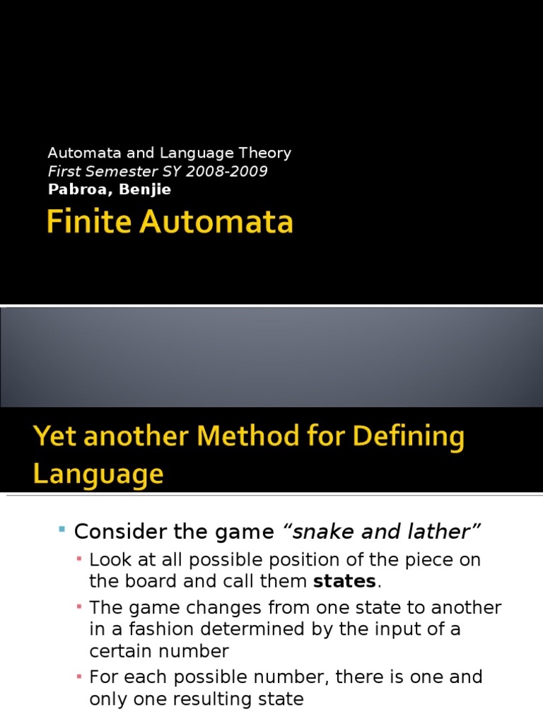 Chapter 5 Finite Automata Pdf Applied Mathematics Theoretical Computer Science