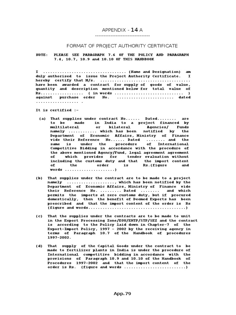 PAC Format | PDF | Subcontractor | Imports