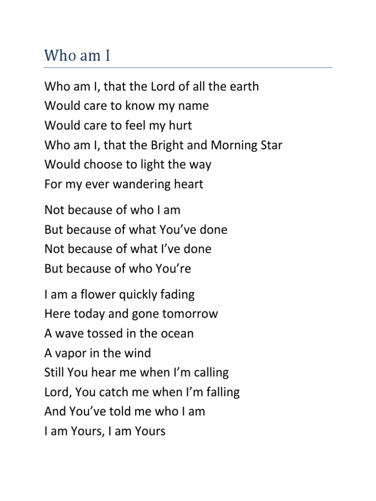 Who Am I | PDF | Nature