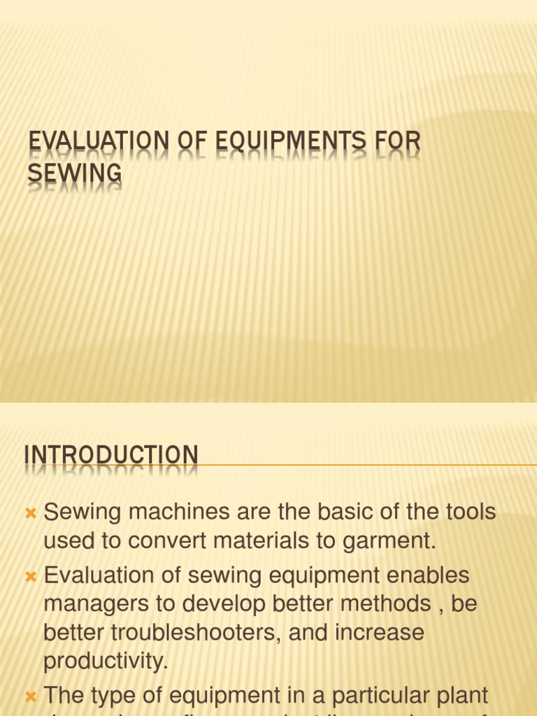 Evaluation of Sewing | PDF | Sewing | Production And Manufacturing
