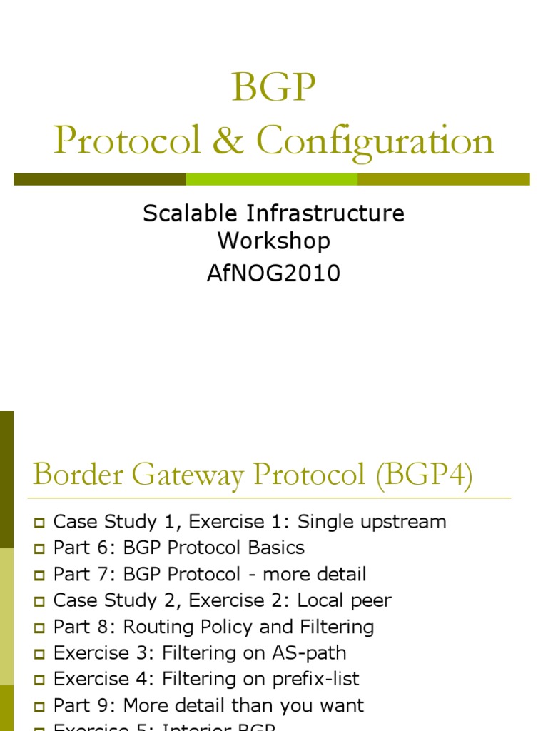 BGP | PDF | Ip Address | Routing