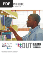 Referencing Guide DUT Harvard Referencing Style 2016 | PDF | Citation ...